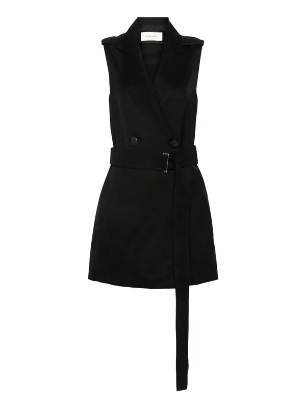 GENTRYPORTOFINO Double-breasted Waistcoat - Black