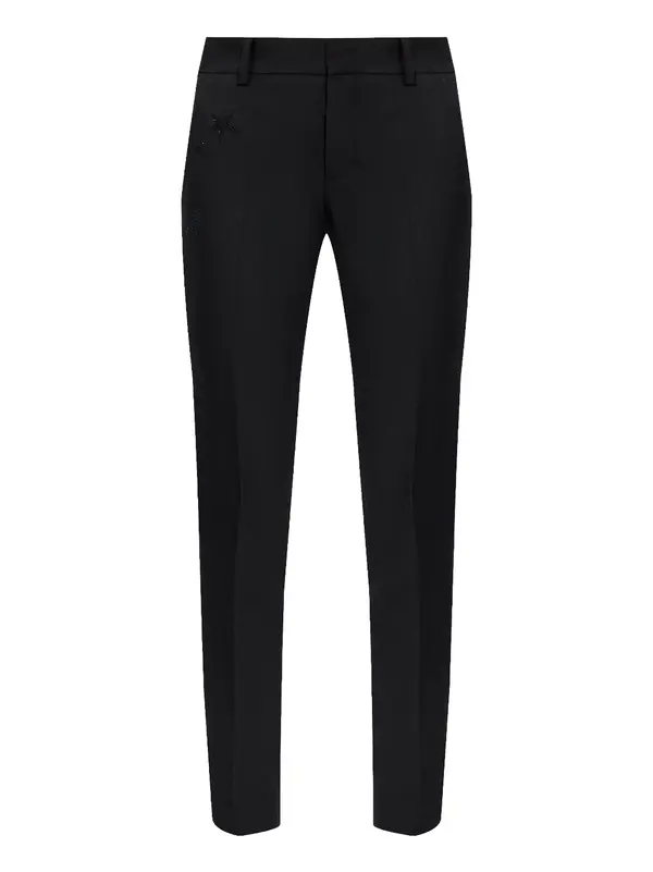Zadig&Voltaire Logo Embellished Trousers - Black