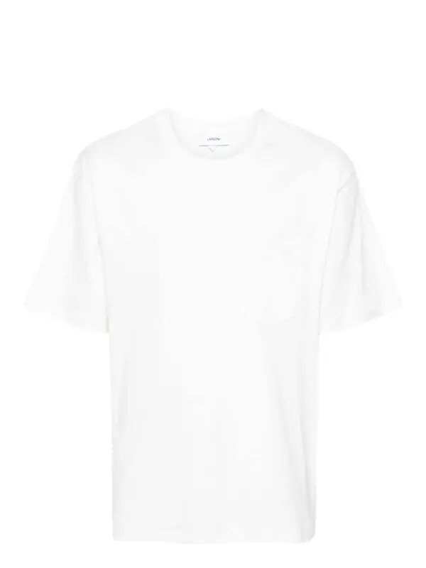 LARDINI Patch-pocket Cotton T-shirt - White