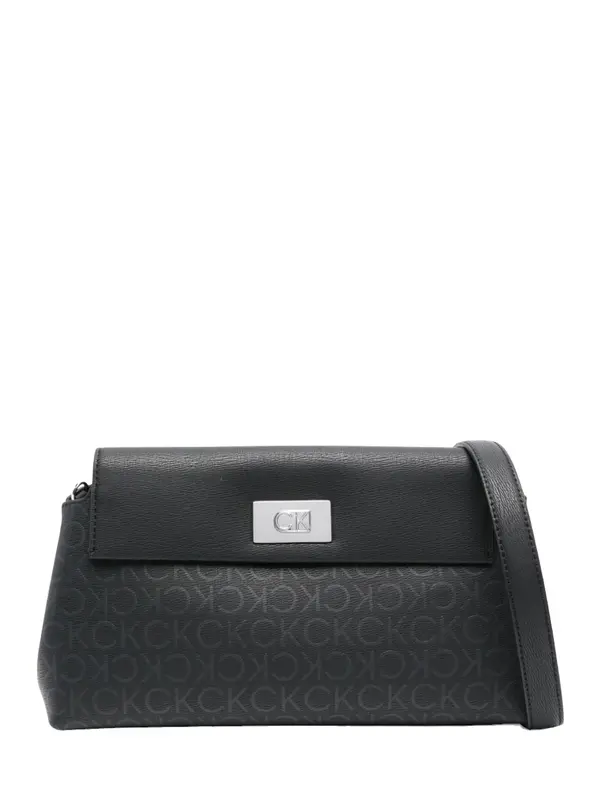 Calvin Klein Monogram Shoulder Bag - Black