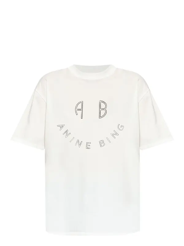 ANINE BING Logo-print T-shirt - White