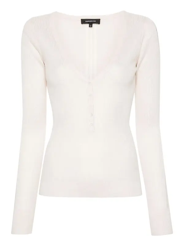 Barbara Bui Fine-knitted Top - Neutrals