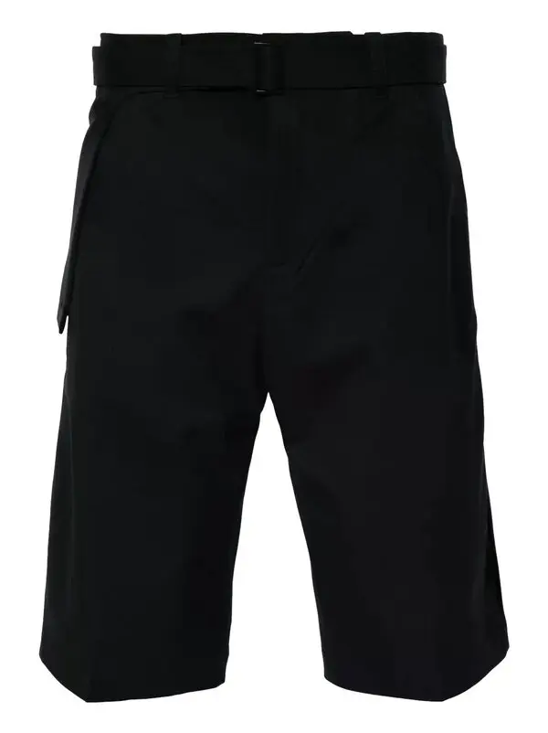 HELIOT EMIL Robur Wool Tailored Shorts - Black