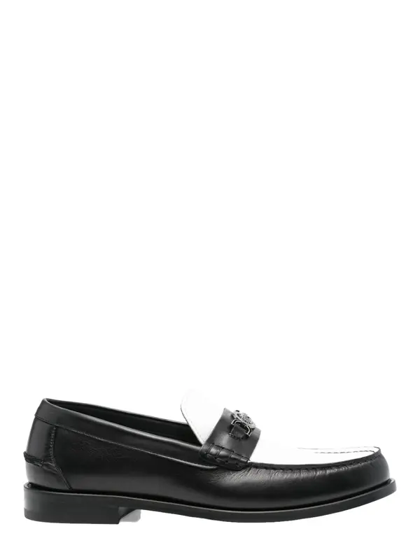 Versace Medusa Plaque Loafers - Black