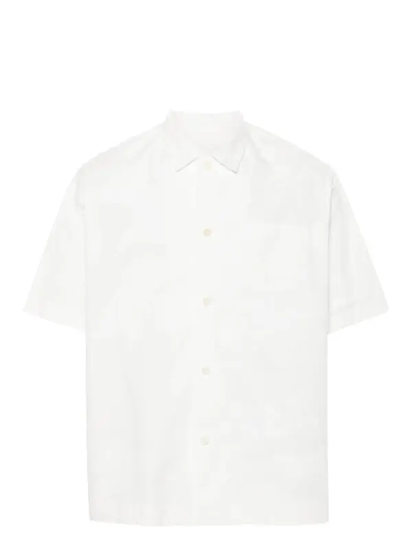 Sacai Embroidered-design Button-up Shirt - White