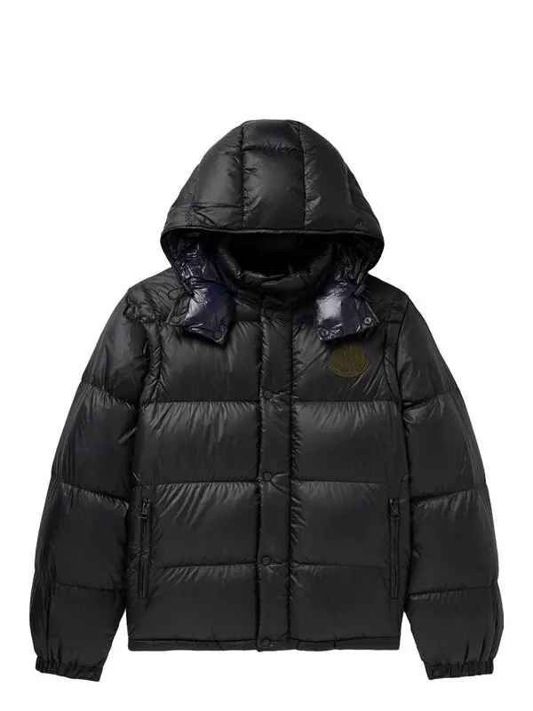 Moncler Cyclone Convertible Quilted Down Jacket - Black
