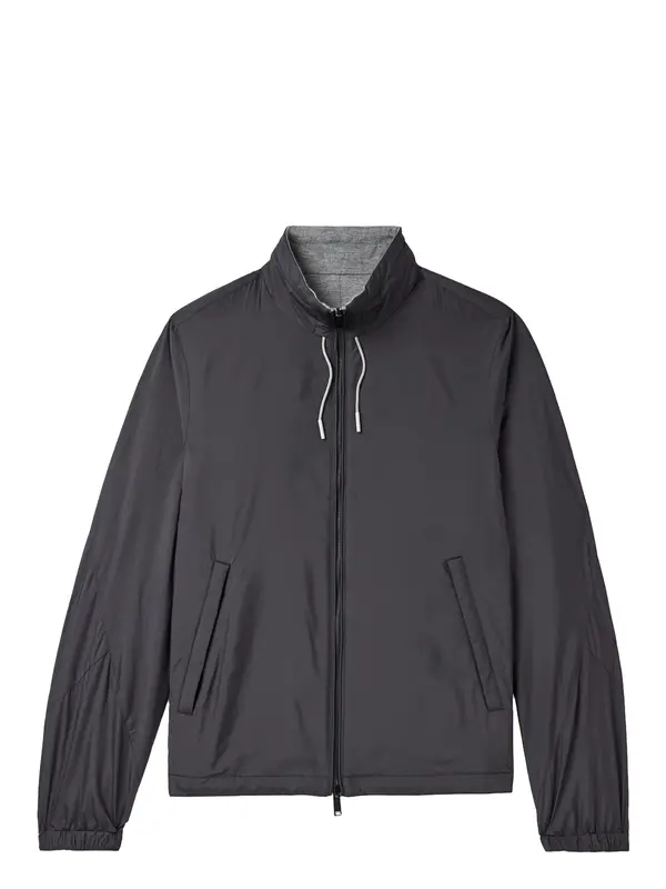Zegna Reversible Shell Jacket - Black