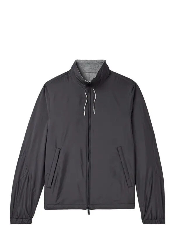 Zegna Reversible Shell Jacket - Black