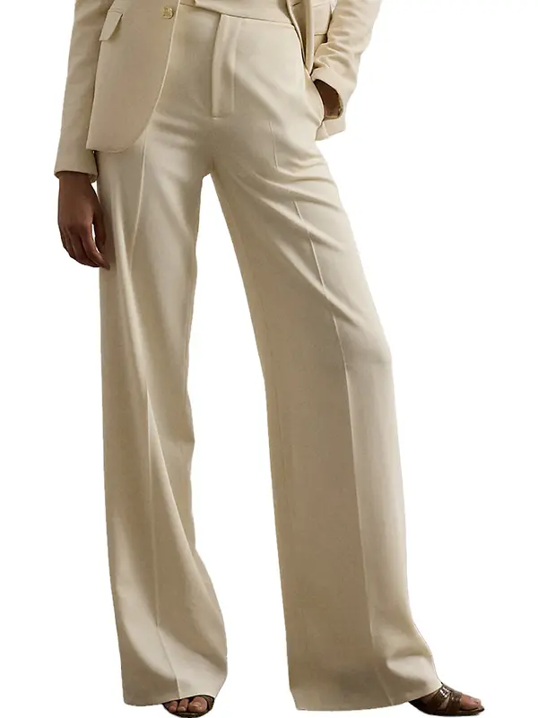 Ralph Lauren Dean Wool Gabardine Pant - Lux Cream