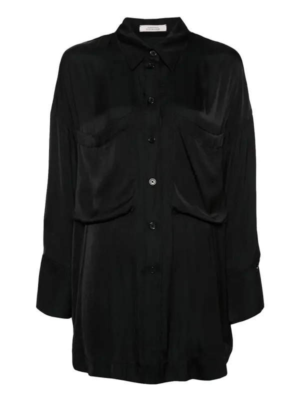 Dorothee Schumacher Fantasy Satin Shirt - Black