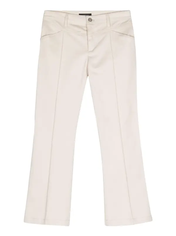 Barbara Bui Cropped Flared Trousers - Neutrals