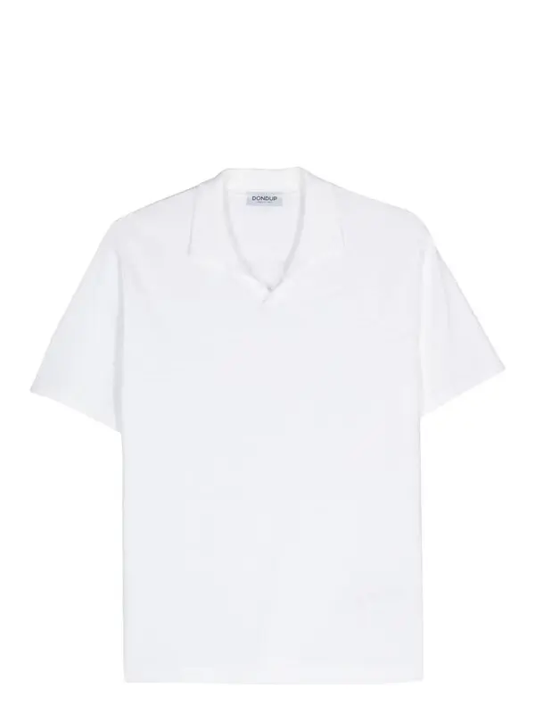DONDUP Knitted Cotton Polo Shirt - White
