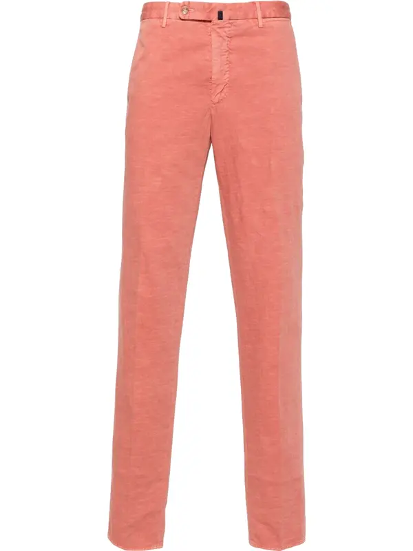 Incotex Pressed-crease Trousers - Pink