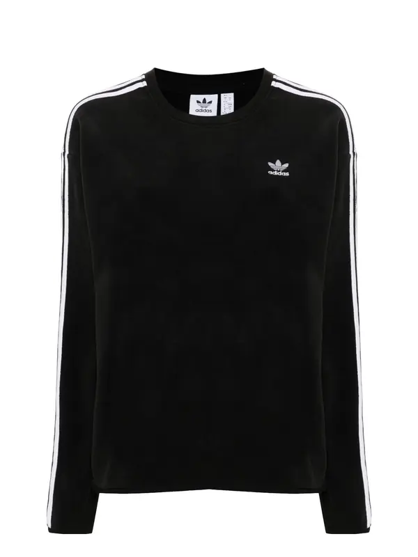 Adidas 3-stripes Polar Sweatshirt - Black