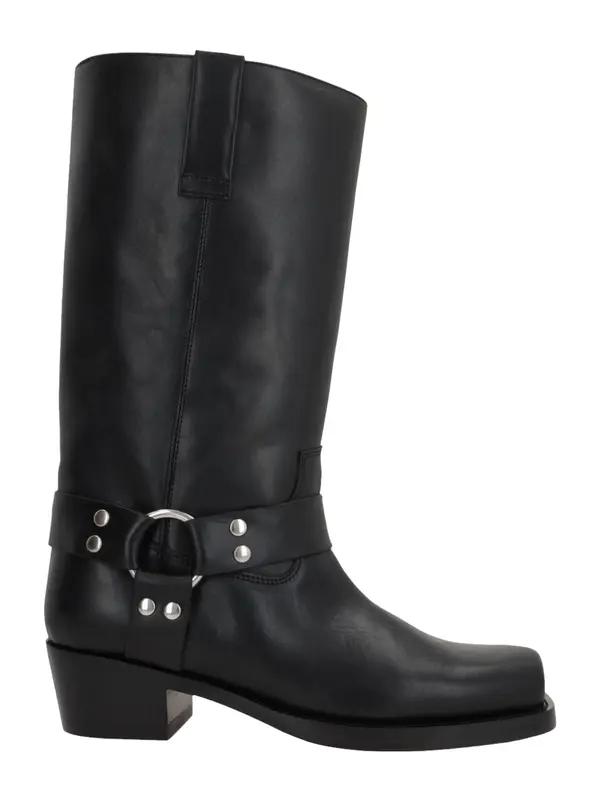 Paris Texas Roxy 45mm Leather Boots - Black