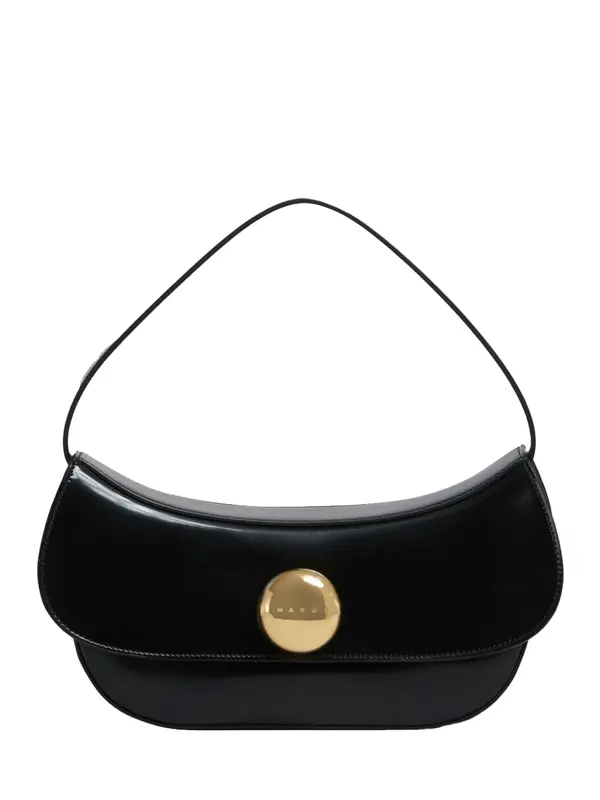 Marni Leather Shoulder Bag - Black