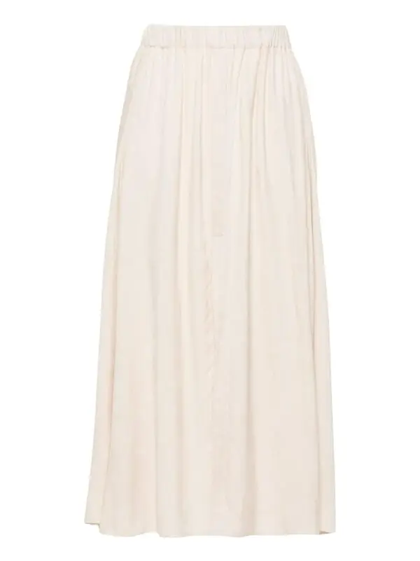 FORTE_FORTE Velvet Midi Skirt - Neutrals