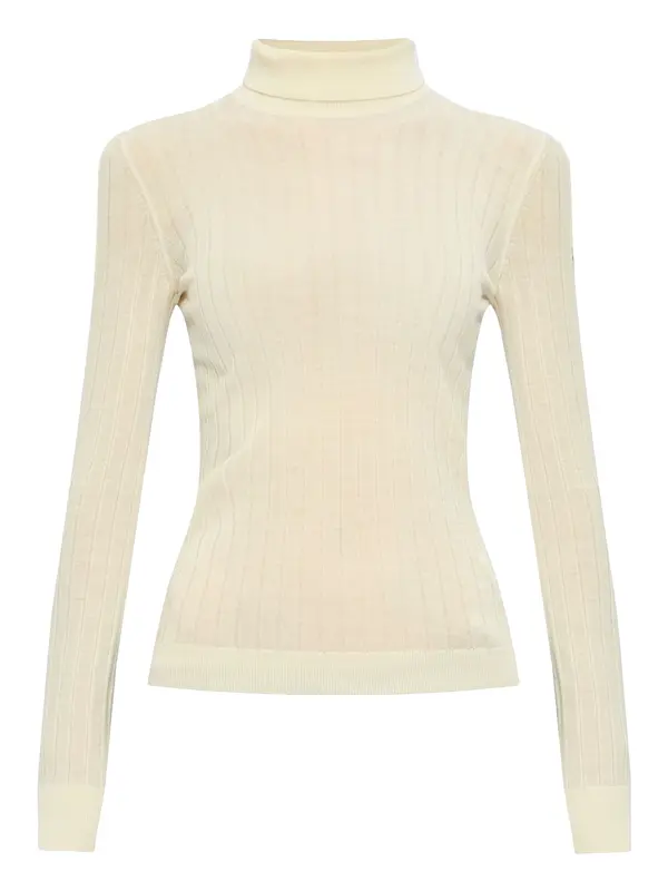 Moncler Roll-neck Wool-cashmere Sweater - Neutrals