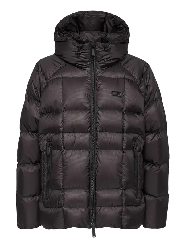 Dsquared2 Logo-patch Hooded Padded Jacket - Black