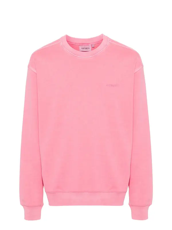 Carhartt Work In Progress Duster Script Logo-embroidered Sweatshirt - Pink