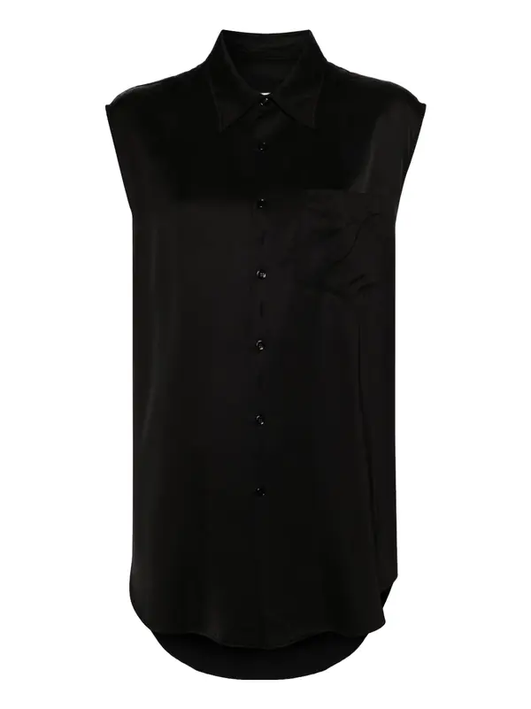 MAISON MARGIELA Ripped Detail Shirt - Black