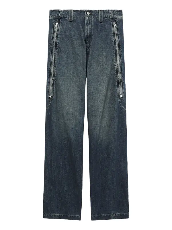 MAISON MARGIELA Mid-rise Wide-leg Jeans - Blue