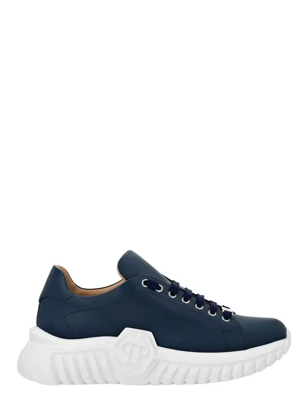 Philipp Plein Supersonic Leather Sneakers - Blue