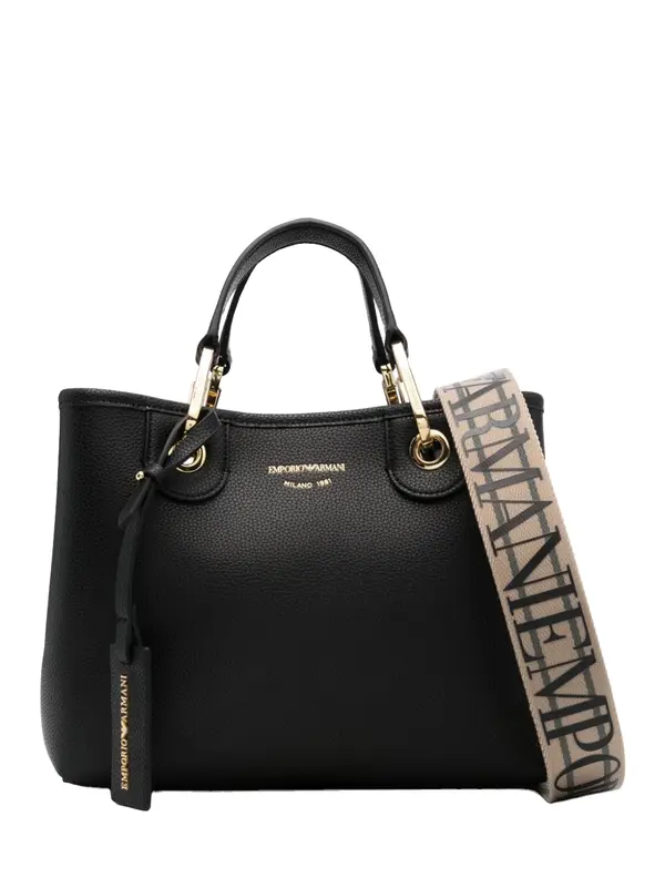 Emporio Armani Debossed Tote Bag - Black