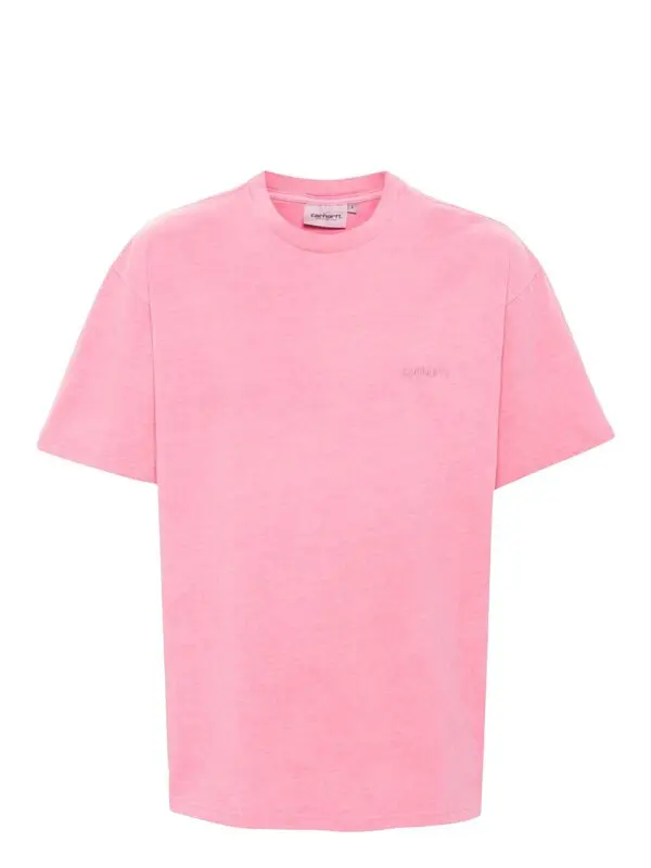 Carhartt Work In Progress Duster Logo-embroidered T-shirt - Pink