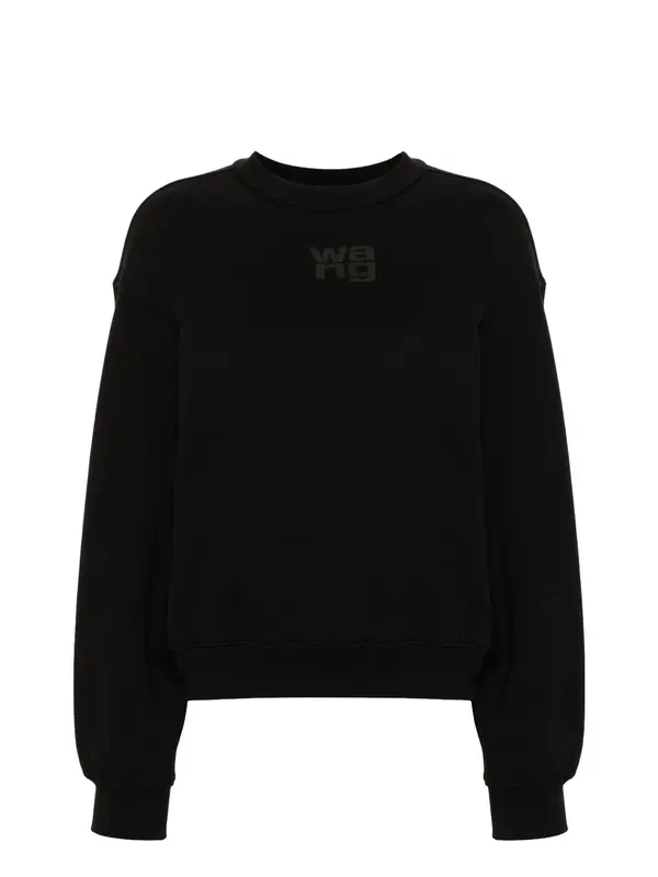 Alexander Wang Logo-embossed Sweatshirt - Black