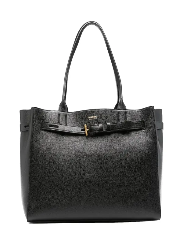 TOM FORD Leather Tote - Black