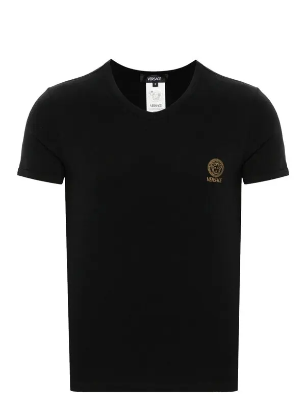 Versace Medusa Head Cotton T-shirt - Black