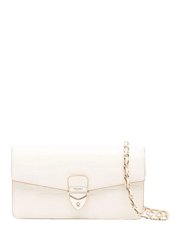 ASPINAL OF LONDON Mayfair Clutch - White