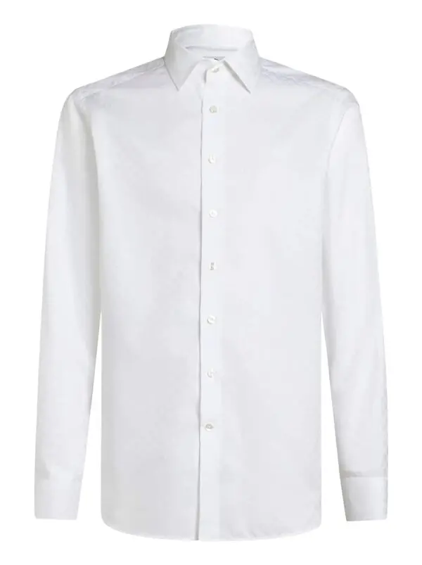Etro Jacquard Cotton Shirt - White