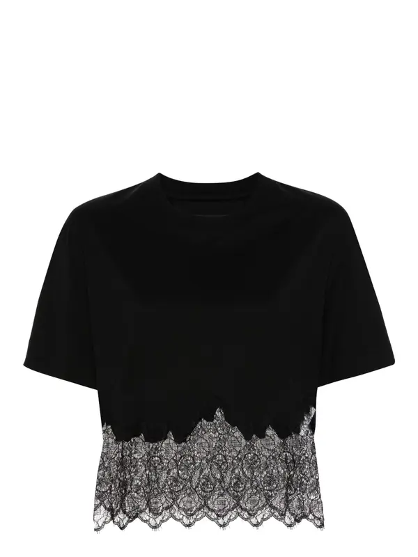 Givenchy Cropped Cotton T-shirt - Black
