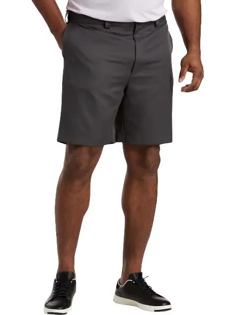 OAK HILL BY DXL Big & Tall Microfiber Shorts - Dark Grey