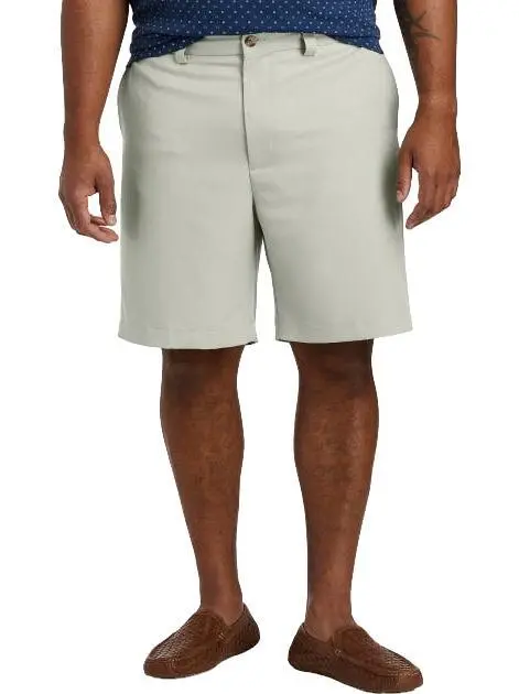 OAK HILL BY DXL Microfiber Shorts - Khaki