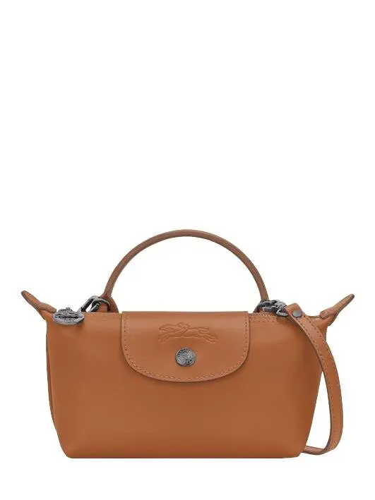 Longchamp Le Pliage Xtra Leather Clutch - Cashew