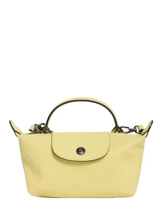 Longchamp Le Pliage Xtra Leather Clutch - Lime