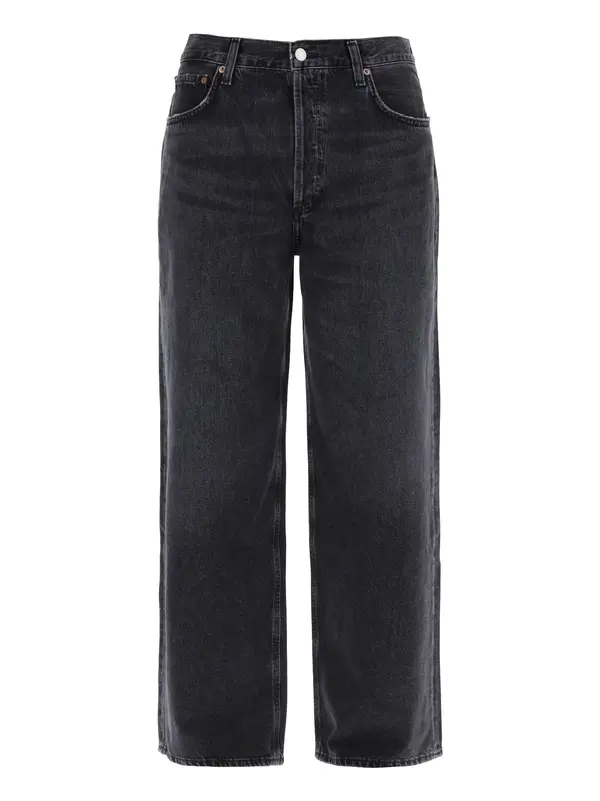 AGOLDE Slung Baggy Jeans - Black,grey