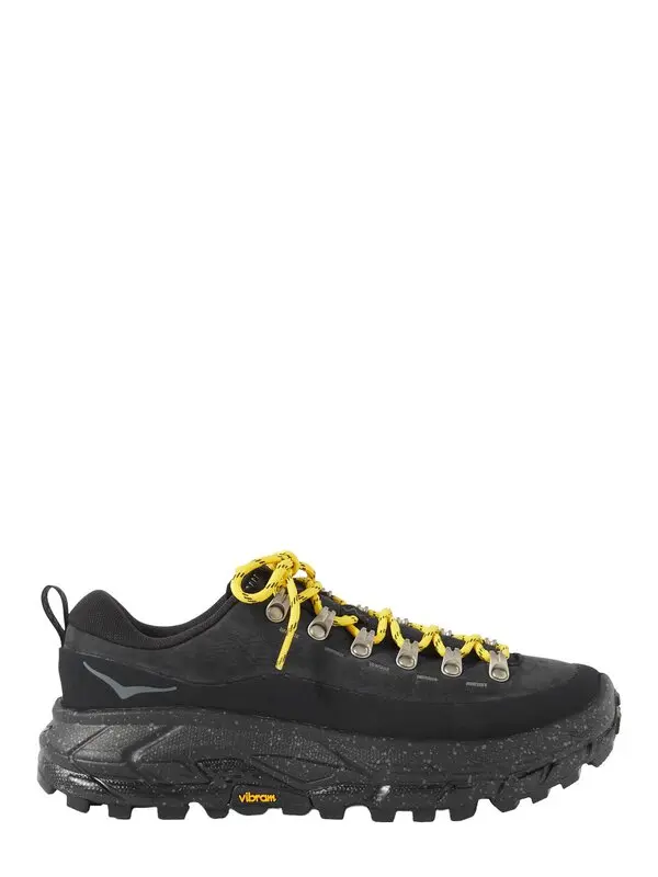 Hoka Tor Summit Nubuck And Mesh Sneakers - Black
