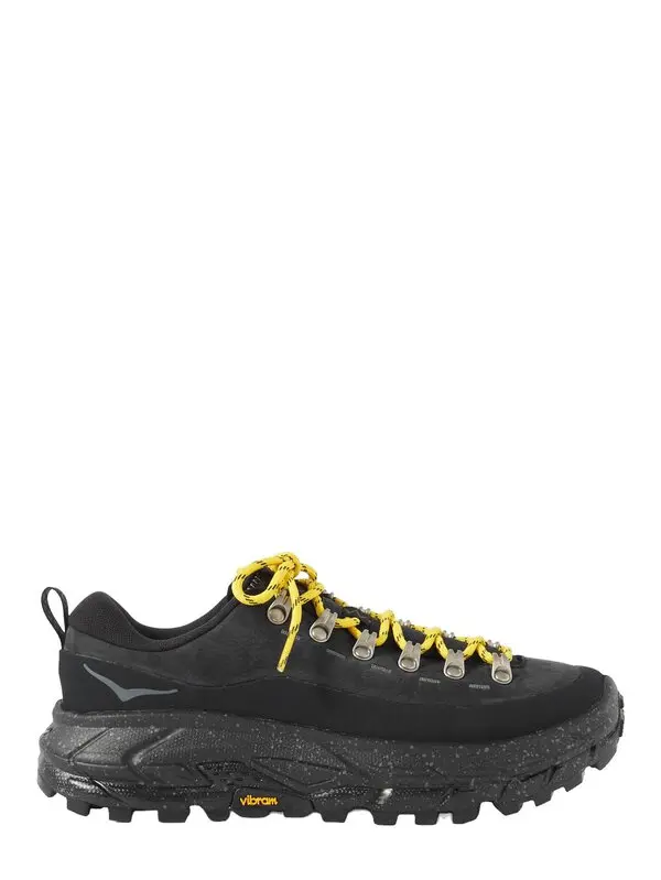 Hoka Tor Summit Nubuck And Mesh Sneakers - Black