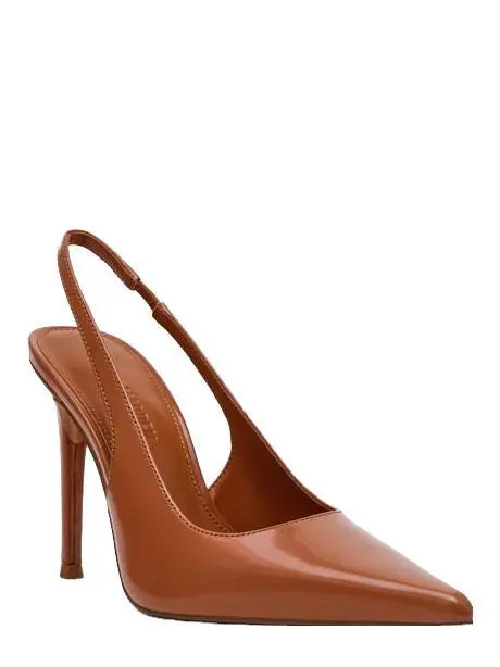 Steve Madden Reyes Pointed Toe Slingback Sandal - Camel Box