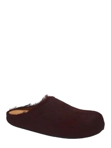 Marni Fussbett Sabot Calf Hair Clog - 00r81 Wild Cherry