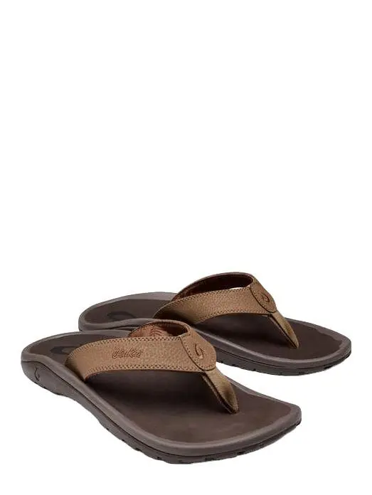 Olukai Ohana Flip-flop - Tan / Dk Java