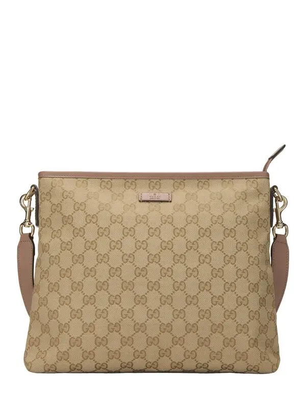Gucci Gg Canvas Messenger Bag - Beige