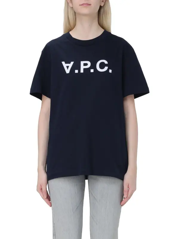 A.p.c. T-shirt With Logo - Navy