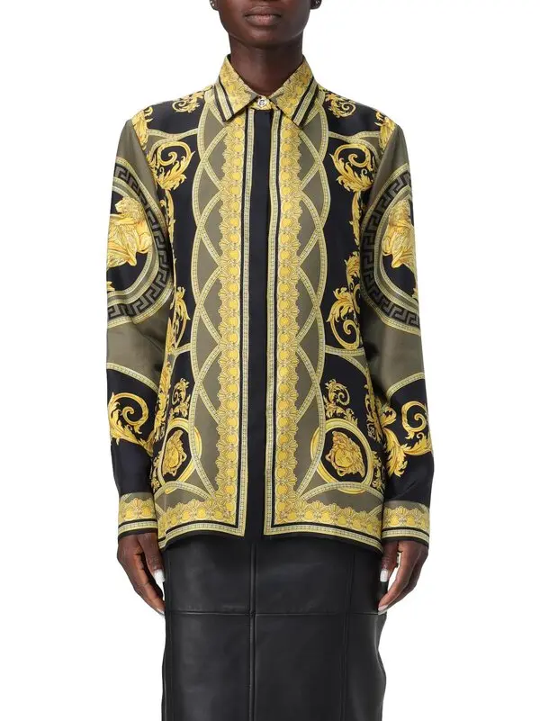 Versace Medusa Print Shirt - Black