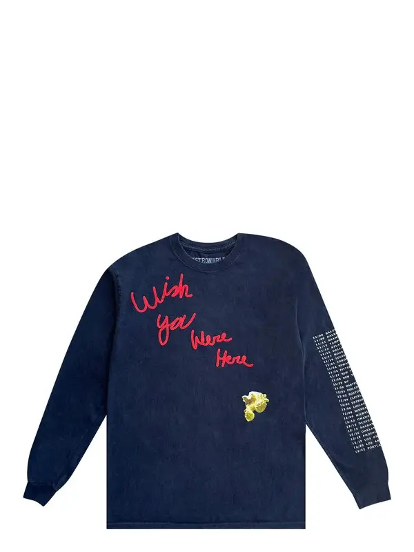 CACTUS JACK BY TRAVIS SCOTT I Wish You Were Here Astroworld Long-sleeve Tee - Black