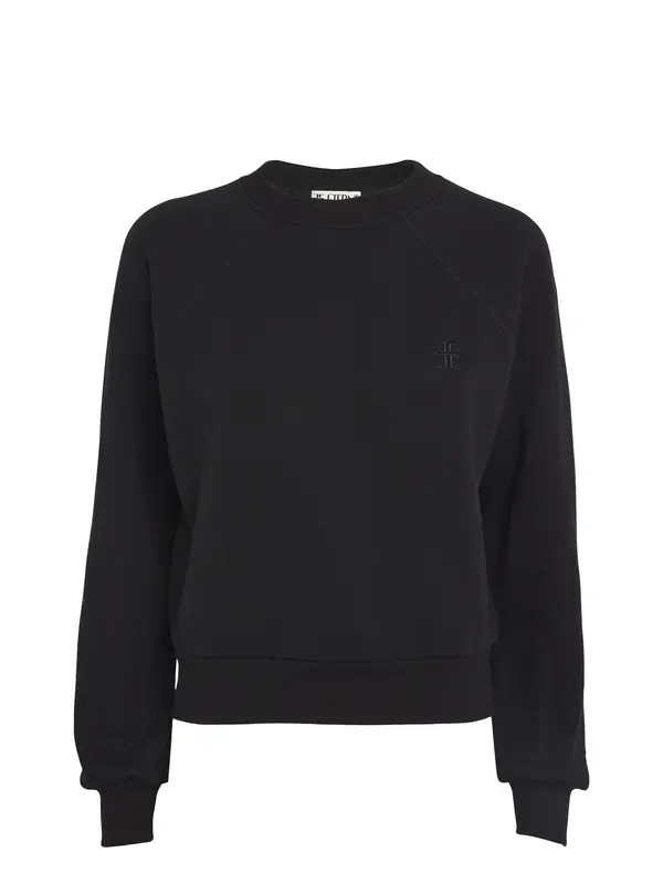 Eterne Terry Cotton-modal Sweatshirt - Black